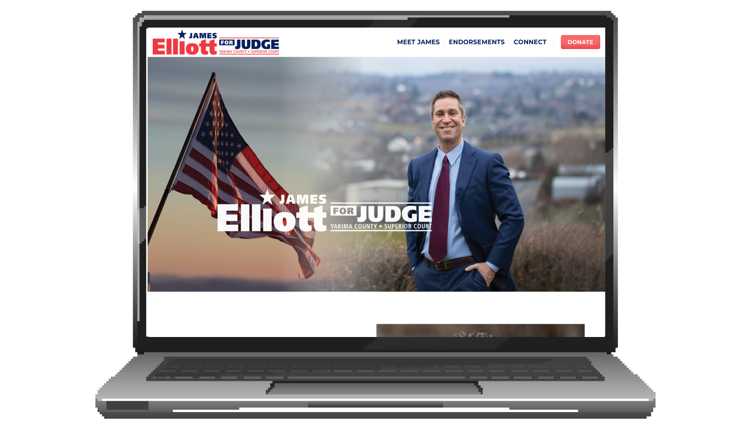WEBSITE DESIGN- JAMES ELLIOTT FOR JUDGE - SPD&G